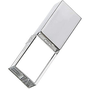 HONGPAS New Crystal Transparent Rectangle Genuine USB Flash Drive 3.0 LED Lighting Memory Stick Birthday Wedding Gift Pen Drive,Silver (32GB)…