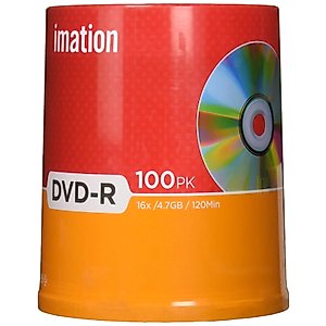 Imation 16x DVD-R 4.7GB 100 Pack Spindle