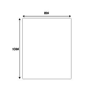 Golden State Art, 25 Pack 8x10 Bright White Backing Boards, Backer Boards Frames, Pictures, Crafts