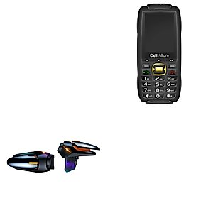 BoxWave Gaming Gear Compatible With CellAllure Survivor - Touchscreen QuickTrigger Auto, Trigger Buttons Autofire Gaming Mobile FPS - Jet Black