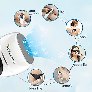 AOHEKANG At-home Laser Hair Removal for Women, IPL Hair Removal Device ICE Permanent Painless Hair Remover for Facial Armpits Bikini Legs, Upgraded to 999,999 Flashes