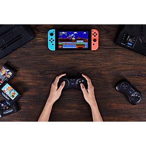 8Bitdo M30 Bluetooth Controller for Switch, Windows and Android, 6-Button Layout for SEGA’s Classic Games (Black)