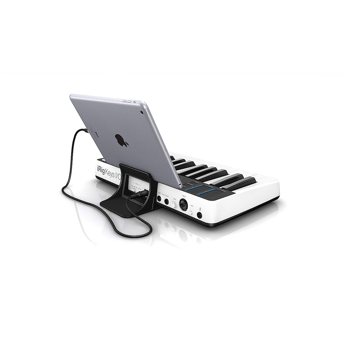 IK Multimedia iRig Keys I/O 25-keys Midi Controller with 24-bit up to 96kHz Audio Interface for iPhone/iPad, Android and Mac/PC