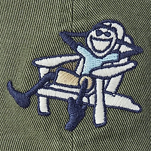 Life is Good. Adirondack Jake Chill Cap, Moss Green