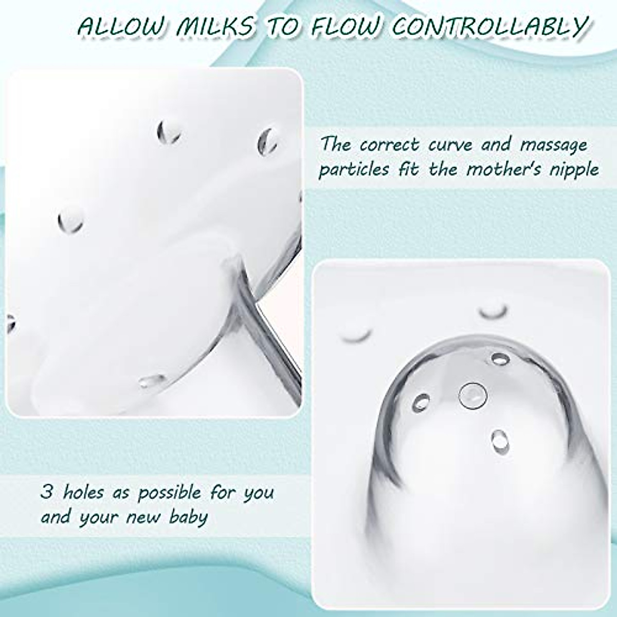 8 Pieces Contact Nipple Protector Nipple Breastfeeding Everters with Carrying Case Silicone Nipple Extender Without BPA for Helping Moms Breastfeeding Flat Inverted Nipples (Clear,20 mm/ 0.78 Inch)