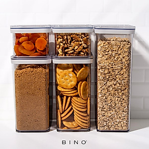 BINO | Food Storage Containers - 2.4L | THE SNAP+COLLECTION | Airtight Storage Containers with Lids | Kitchen & Pantry Organization | Kitchen Containers Airtight