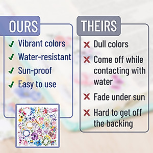 Mr. Pen- Floral Stickers Laptop, 74 pcs, Stickers for Water Bottles, Flower Stickers, Cute Stickers, Stickers for Teens, Stickers Aesthetic, Laptop Stickers, Waterproof Stickers