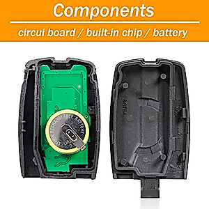 TOP-VIGOR 315MHz Keyless Entry Remote Car Key Fob NT8TX9, Smart Chip 5 Button Key Fob Replacement for Land Rover LR2 2008 2009 2010 2011 2012