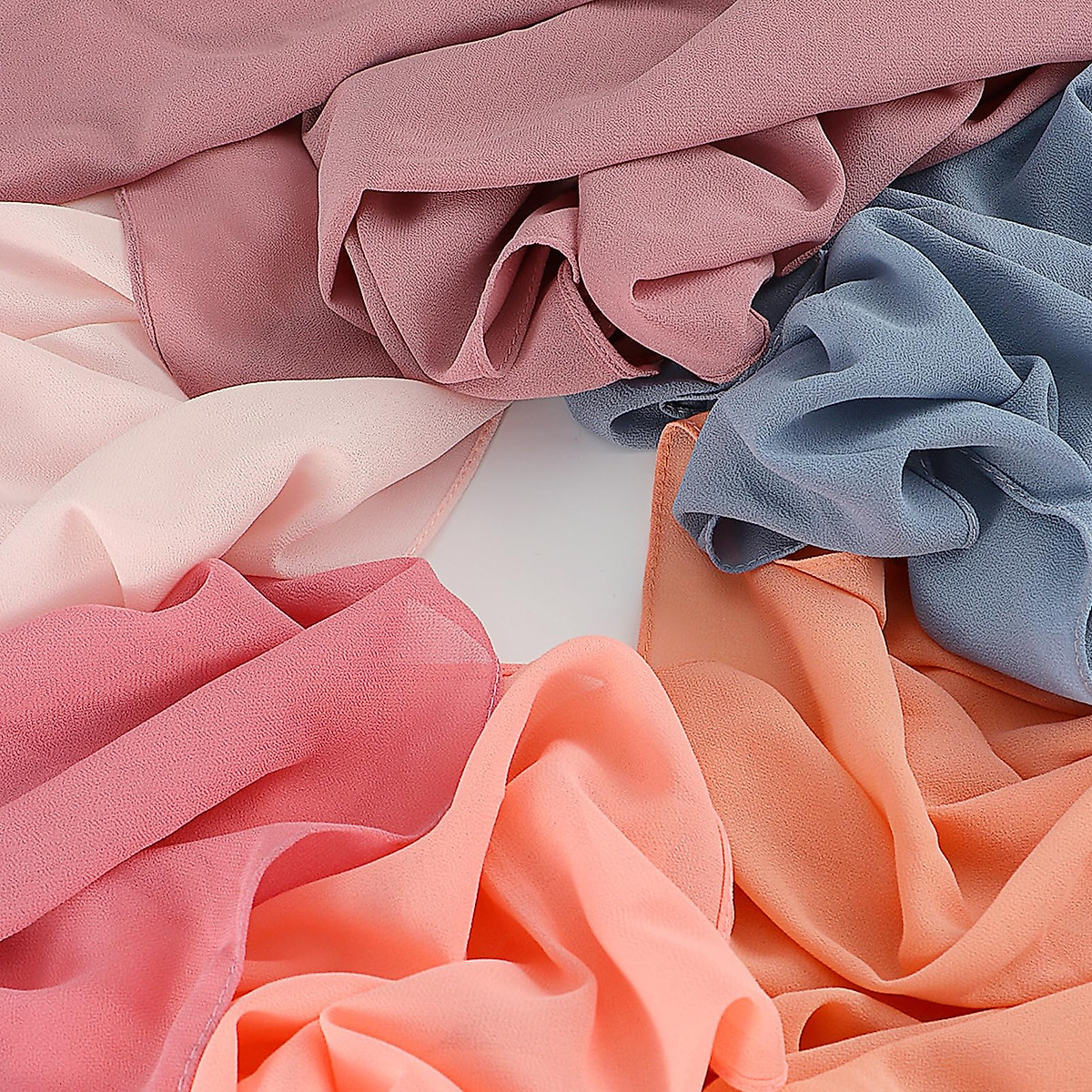 PeacePray Matched Hijab and Undercap Set, Chiffon Muslim Head Scarf for Women, A Perfectly Decent Combination, Mustard