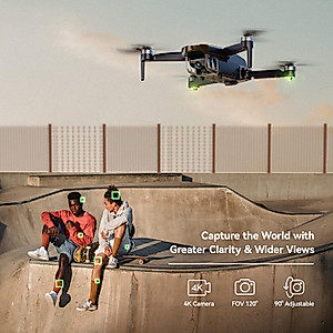 Ruko F11GIM Drones with 2-Axis Gimbal EIS 4K Camera for Adults, 2 Batteries 56 Min Flight Time, Level 6 Wind Resistance, FPV Brushless Motor, GPS Auto Return Home Compliance with FAA Remote ID