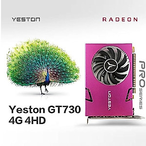 Yeston GT730 4GB 4HDMI Gaming Graphics Cards ,128 bit DDR3 993/1600MHz 4-Screen Graphics Card Support Split Screen 10bit Color Depth HDR with 4 HDMI Ports