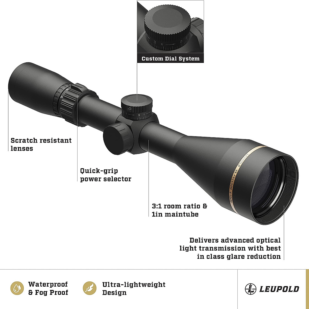 Leupold VX-Freedom 4-12x50 (1 inch) CDS Duplex Reticle Riflescope