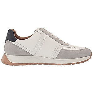 Ted Baker Men's FRAYNEY Leather and Suede Sneaker, Navy, 10