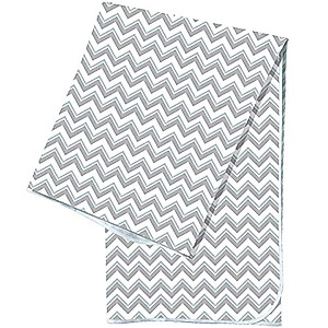 Youngever 53 inch x 53 inch Splat Mat for Under High Chair, Washable Highchair Splat Floor Mat, Splash Mess Mat, Food Catcher Art Craft Leak Proof Mat (Grey Wave)