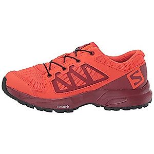 Salomon Kids' XA Elevate J Trail Running Shoes, CHERRY TOMATO/Red Dahlia/Black, 13K