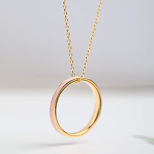 WES Stakable Ring for women, 14K Gold Plated Enamel Eternity Stacking Band Ring 925 Sterling Silver Jewelry Gift for Girls Wife Birthday