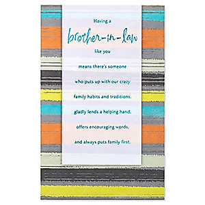 American Greetings Birthday Card for Brother-In-Law (Feeling Proud)