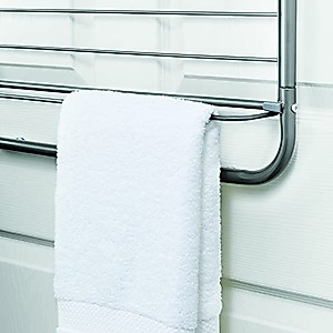 neatfreak 3-Tier Chrome Over-The-Door Drying Rack Home & Closet Organization, Metallic