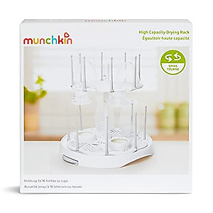 Munchkin® High Capacity Drying Rack for Baby Bottles and Accessories, White