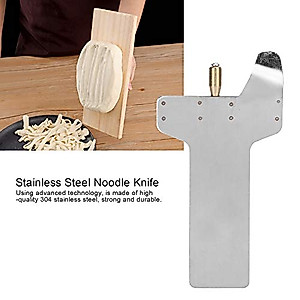 304 Stainless Steel Noodle Knife Cut Dough Shaving Cutter Kitchen Noodle Restaurants Cutting Accessories(Copper wheel)