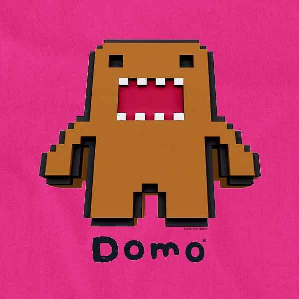 Pop Threads Domo Towering Pixel Cute Funny Domo Kun Youth Kids Girl Boy T-Shirt Pink XL