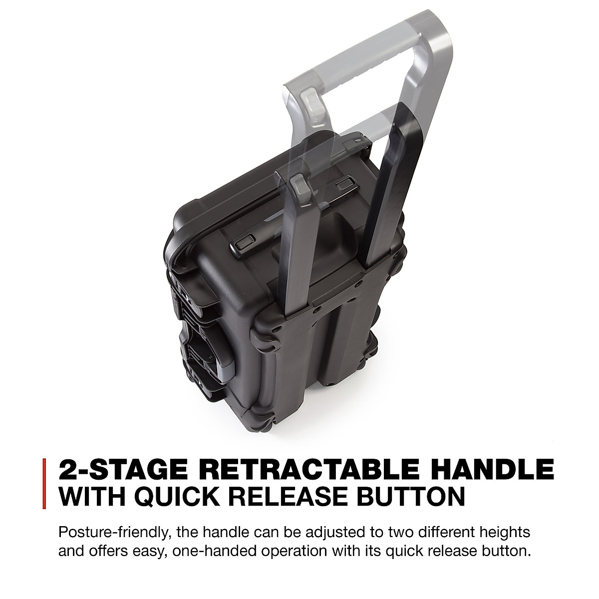 Nanuk Wheeled Series 935 Lightweight NK-7 Resin Waterproof Protective Case for DSLR Camera, 3 Lenses, Flash, Black