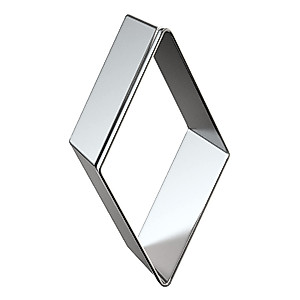 Rhombus Diamond Cookie Cutter Set Assorted Sizes Large Small Mini - 5 Inch, 4 Inch, 3 Inch, 2 Inch - 4 Piece - Stainelss Steel