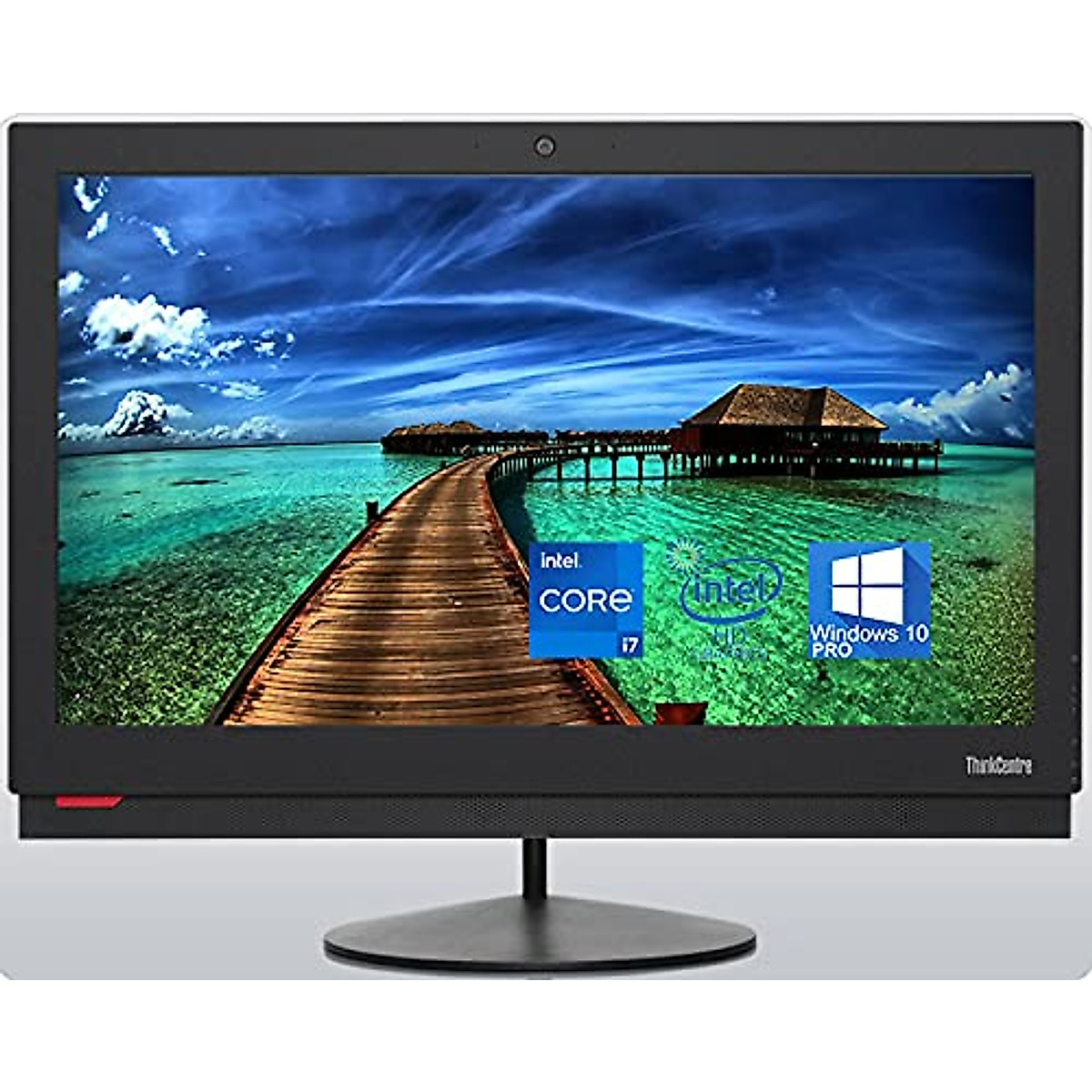 Lenovo ThinkCentre M900z All in One Desktop, 23.8 FHD, Intel i7-6700 Upto 4.0GHz, 8GB RAM, 256GB SSD, Webcam, DVDRW, DisplayPort, Windows 10 Pro (Renewed)