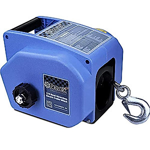 Bravex Trailer Winch 6000LBS, Reversible Portable 12-Volt DC Electric Winch Boat Trailer Truck Power-in, Power-out (Corded Remote Control & Hand Crank)