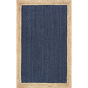 ROYAL ARTS & CRAFTS 2x3, 3x4, 3x5, 4x6, 5x7, 5x8, 6x9, 8x10, Indian Braided Jute Area Rug Braided Floor Natural Jute Area Rug Bohomain Rug Handmade Rug (2x3 Ft Area Rug) (Hand Braided Rug)