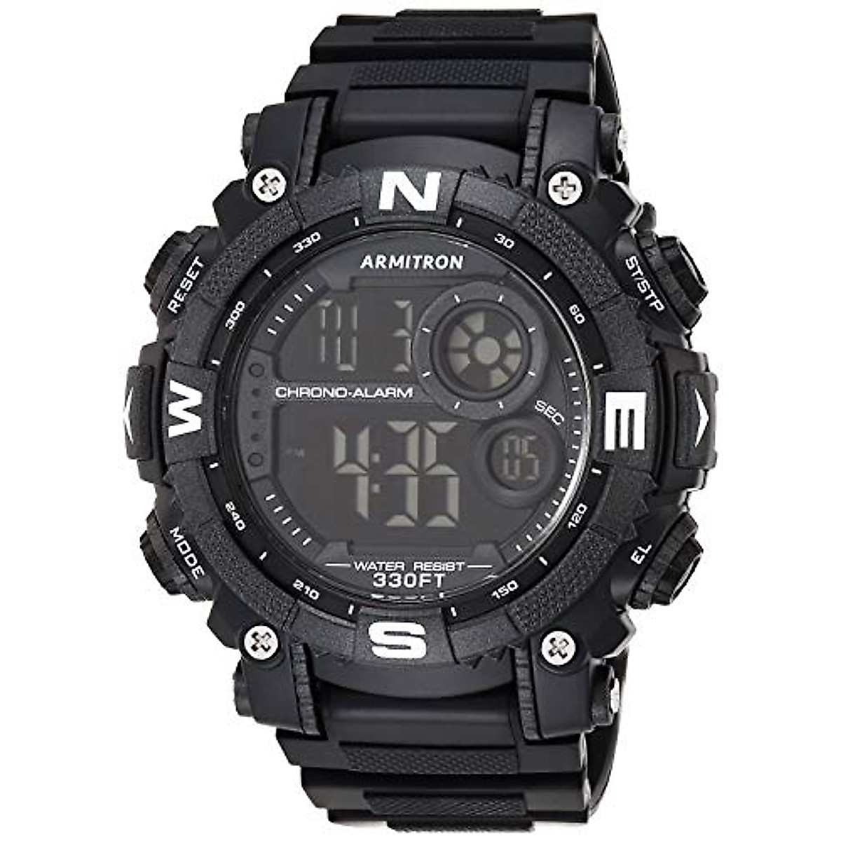 Armitron Sport Men's 40/8284BLK Digital Chronograph Black Resin Strap Watch