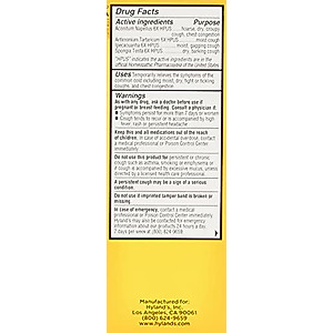 Hyland's Cough Syrup with 100% Natural Honey 4 Kids 4 oz