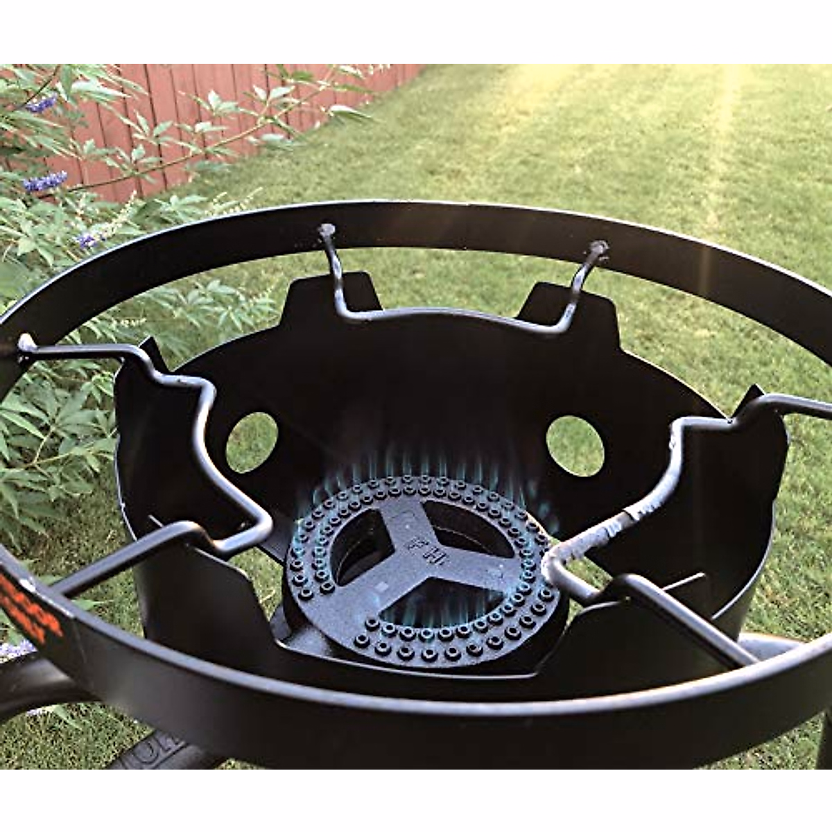 ARC Propane Burners For Outdoor, Wok Burner Single Propane Burner With Adjustable Legs, 65,000BTU Cast Iron Portable Propane Stove Great For Camping And Turkey Frying, Crawfish Cooking