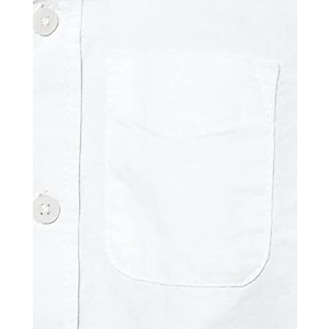 The Children's Place Baby Boys and Toddler Boys Short Sleeve Oxford Button Down Shirt, White, 3T