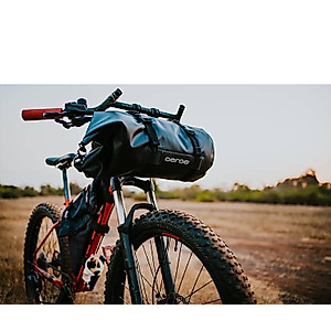 AEROE Spider Handlebar Cradle Bike Bag Carrier, Front Bike Rack Fits all Mountain, Gravel, Road and Electric Bikes, Easy to Install and Use, Carry any type of Front Roll Dry Bag, Bag, Tent up to 11lbs