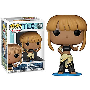 POP TLC - T-Boz Funko Pop! Rocks Vinyl Figure (Bundled with Compatible Pop Box Protector Case), Multicolored, 3.75 inches
