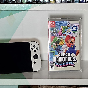 MALKO 10 PACK Video Game Protector Compatible with: Nintendo Switch Game Case & Steelbook | Clear Plastic Sleeve