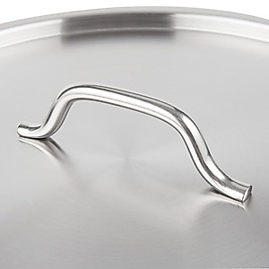 Soro Essentials- Stainless Steel Stock Pot Lid 19-11/16" Diameter x 1-19/64" Height- Fits 80 and 100 qt. Stock Pot Multipurpose Cooking Stock Pot Cover for Boiling Soup Stew Pot Lid Cookware