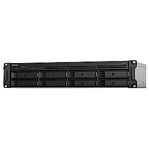 Synology RackStation RS1219+ iSCSI NAS Server with Intel Atom 2.4GHz CPU, 8GB Memory, 32TB HDD Storage, DSM Operating System