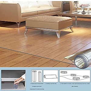 Clear PVC Desk Chair Mat 1.5mm chair mat for carpet floors,PVC Floor Protection Pad Door Mat Plastic Carpet Wooden Floor Protector Household Waterproof Non-slip Mat,85/105/125/145/165cm wide,100-600cm