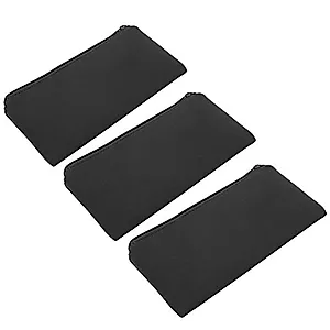 Alomejor 3pcs Pen Bag Pencil Case Soft Neoprene Waterproof Storage Bag for Camping Climbing Traveling wearable Pen Bag (black)