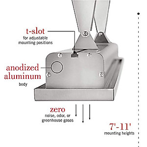 Infratech SL-4024 Slimline 63.5" Single Element Fixture 4000 Watt, 240 Volt, Black Finish