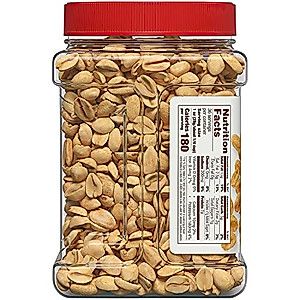 Fisher Snack Sea Salt Dry Roasted Peanuts, 36 Ounces, No Artificial Colors or Flavors