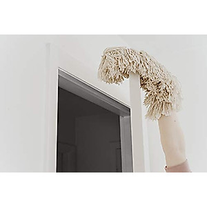 Fuller Brush Dry Mop - Commercial Floor Dusting & Mopping Cleaner - Washable Head For Drying & Dusting Kitchen & Bathroom Floors