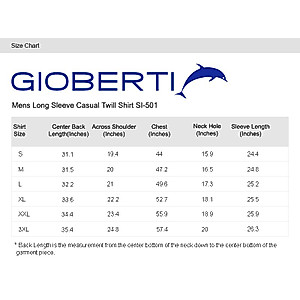 Gioberti Mens 100% Cotton Twill Oxford Long Sleeve Shirt, Aqua, 2X Large
