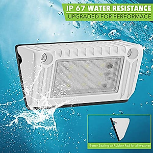 Leisure LED RV Exterior Porch Utility Light - 12v 720 Lumen 5" Lighting Fixture. Replacement Lighting for RVs, Trailers, Campers, 5th Wheels (White)