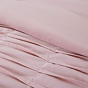 Amrapur Overseas Antonella 8-Piece Pleated Comforter Set (King, Mauve)