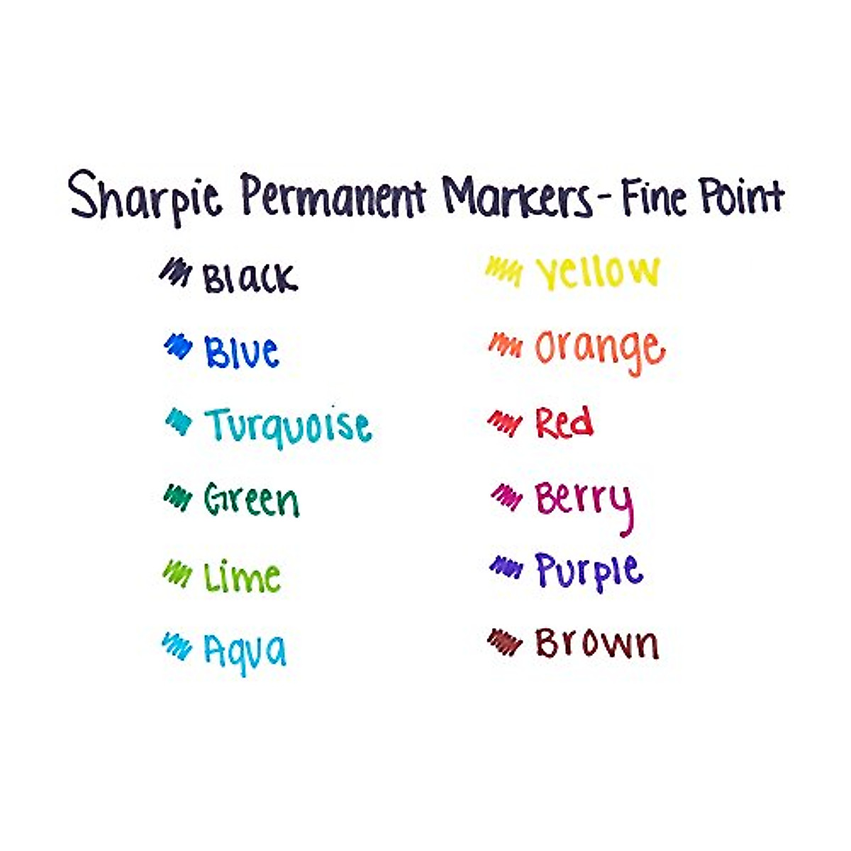 SHARPIE Permanent Markers, Fine Point