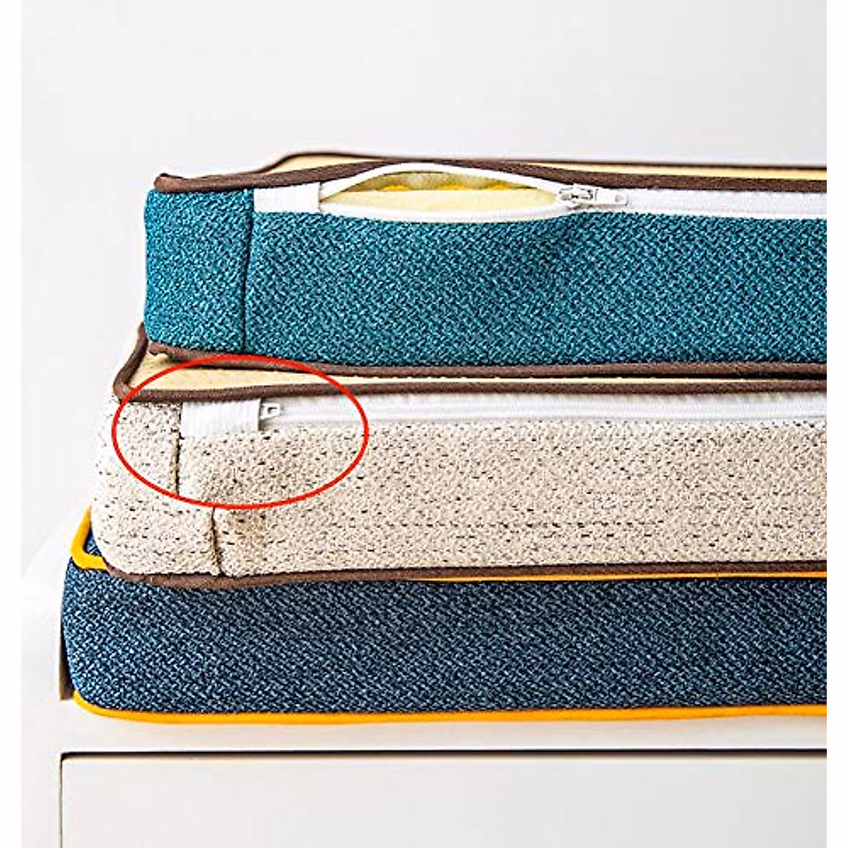 WanJing Patio Bench/Settee Cushion,Non-Slip Garden Furniture Swing Pad Washable Loveseat Pad for Indoor Outdoor Bench Porch Swing/Dining Seat/Storage Settee/Chaise Lounger, Gray, 40x16 inch