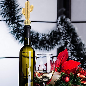 SOIMISS 2pcs Cactus Wine Stopper Champagne Stopper Gift Souvenirs Fancy Plant Wine Bottle Stopper for Bar Restsurant Home Wedding Christmas Party